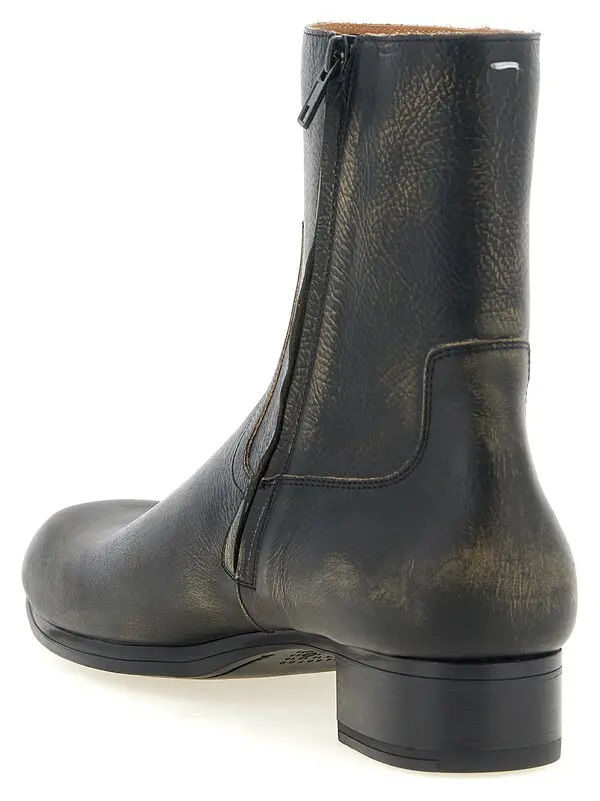 MAISON MARGIELA Vintage Leather Ankle Boots