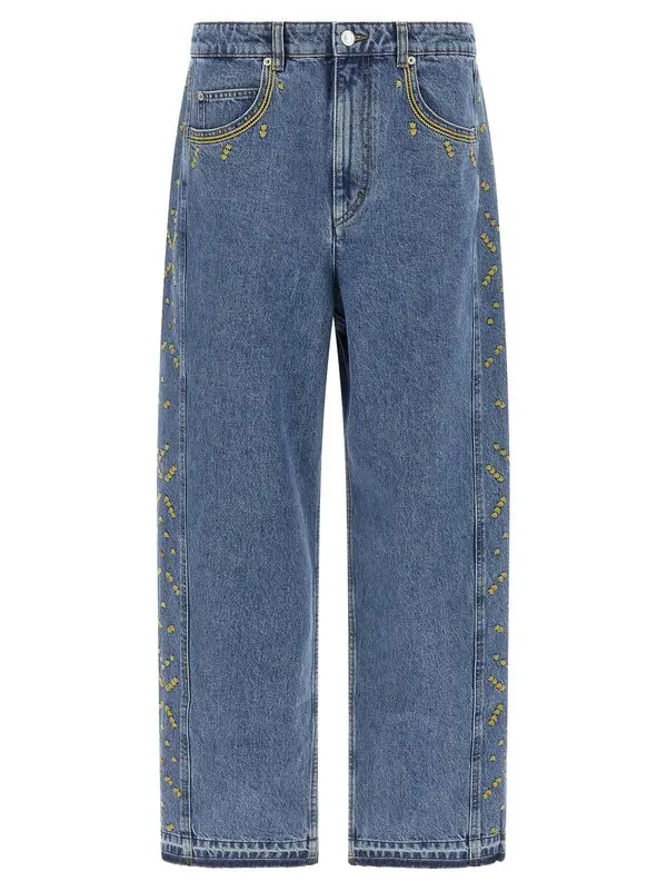 Isabel Marant Étoile Marant 'jorian' Jeans With Embroideries