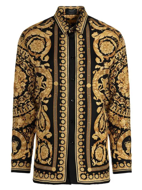 Versace Barocco' Shirt - Gold