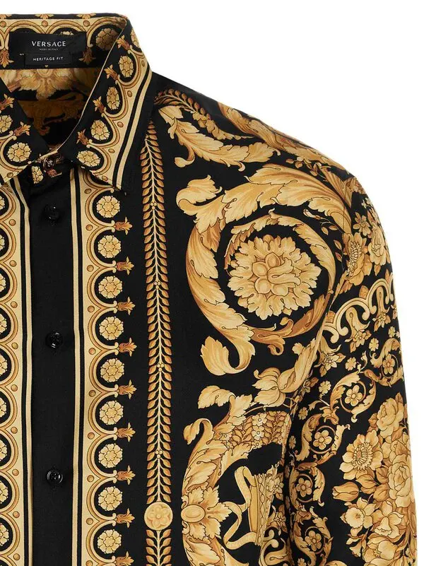 Versace Barocco' Shirt - Gold