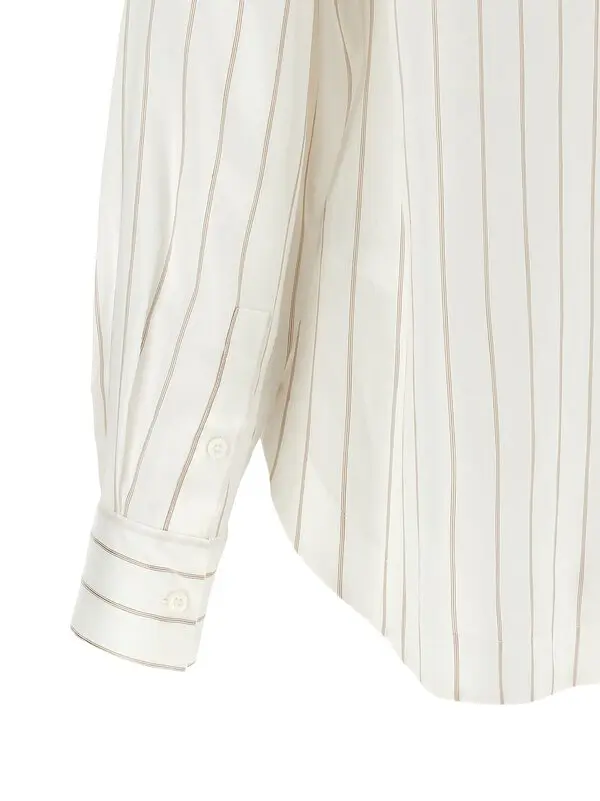 Peserico Striped Shirt - Cream
