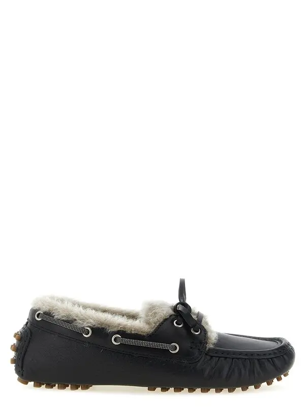 Brunello Cucinelli Monile' Loafers - Black