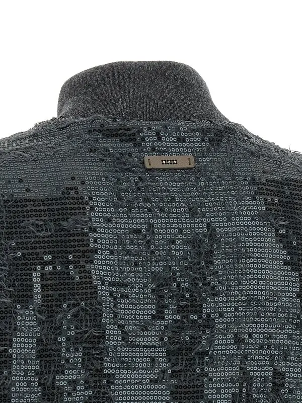 Peserico Sequin Vest - Gray