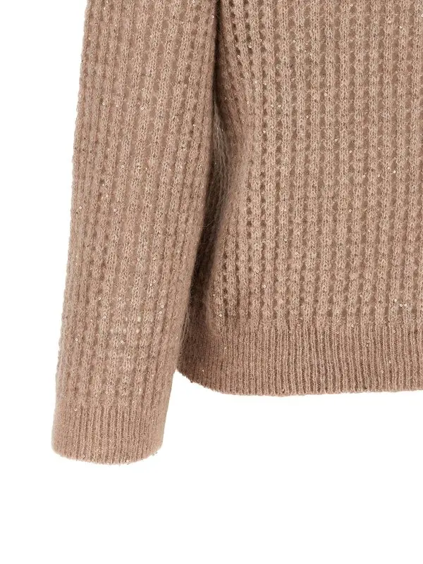 Peserico Micro Sequin Sweater - Cream