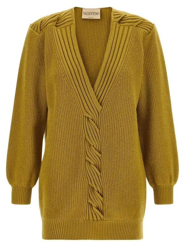 Valentino Garavani Weave Sweater - Yellow