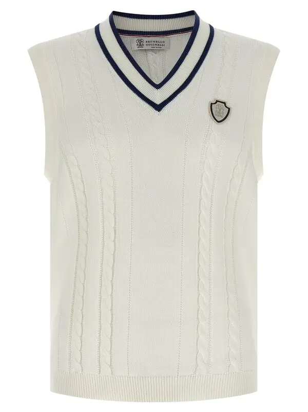 Brunello Cucinelli Cotton Braided Vest