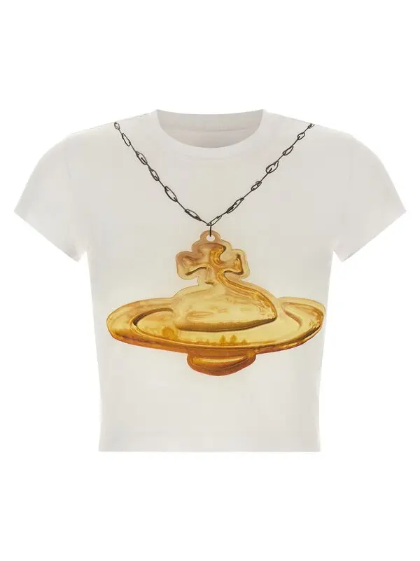 VIVIENNE WESTWOOD Gold Orb Classic' T-shirt - White