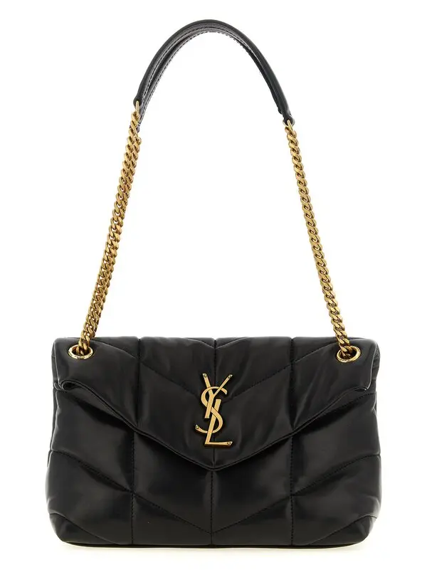 Saint Laurent Puffer' Small Shoulder Bag - Black