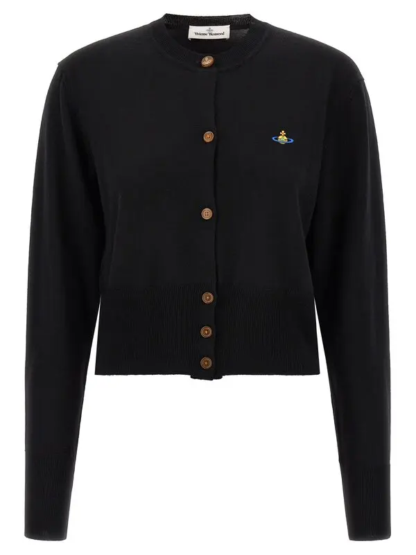 VIVIENNE WESTWOOD Bea Cropped' Cardigan - Black
