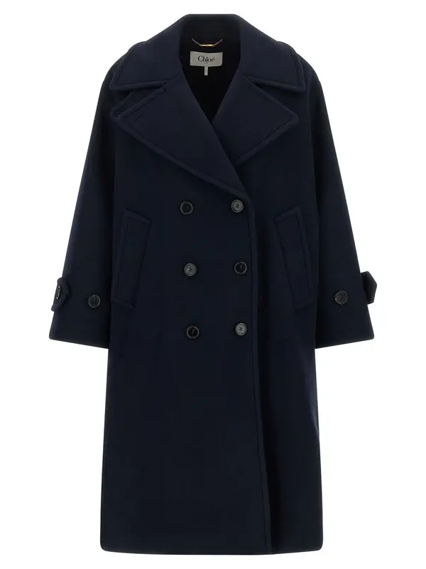 Chloé Double-breasted Coat - Blue