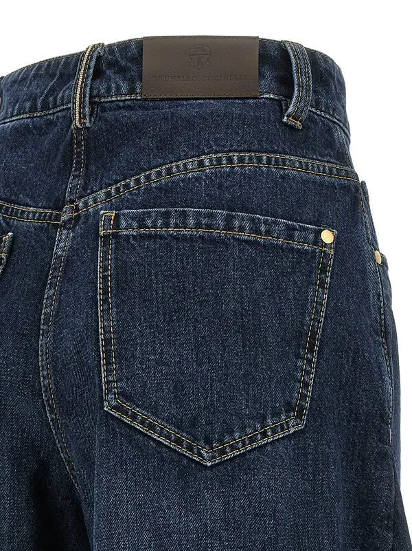 Brunello Cucinelli Wide Barrel Full Lenght' Jeans