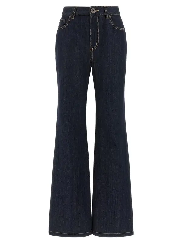 Alexander McQueen Straight Leg Jeans - Blue