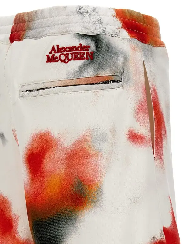 Alexander McQueen Obscured Flower' Bermuda Shorts