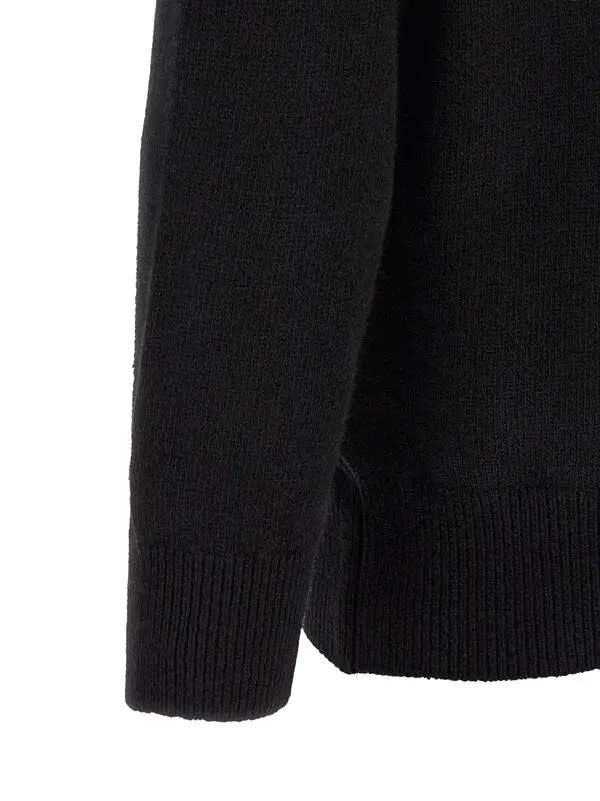 C.P. COMPANY Lambswool Grs' Sweater With Lens Detail