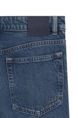 BOSS Regular-fit Jeans In Mid- Denim
