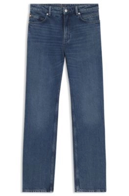 BOSS Regular-fit Jeans In Mid- Denim