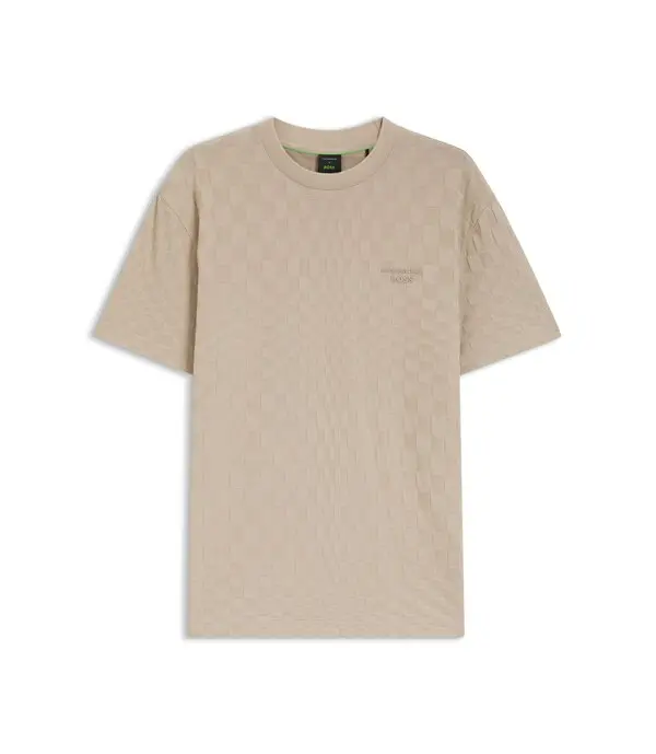 BOSS Porsche X Cotton T-shirt With Pasha Pattern