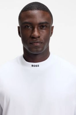 BOSS Stretch-cotton T-shirt - White