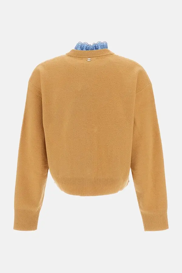Rabanne Cardigan With Satin Insert