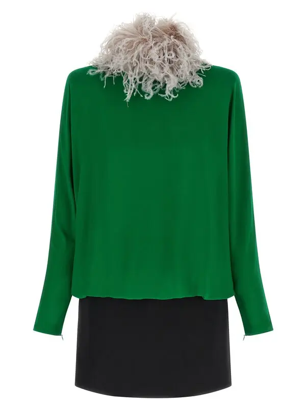 Valentino Garavani Georgette Dress - Green