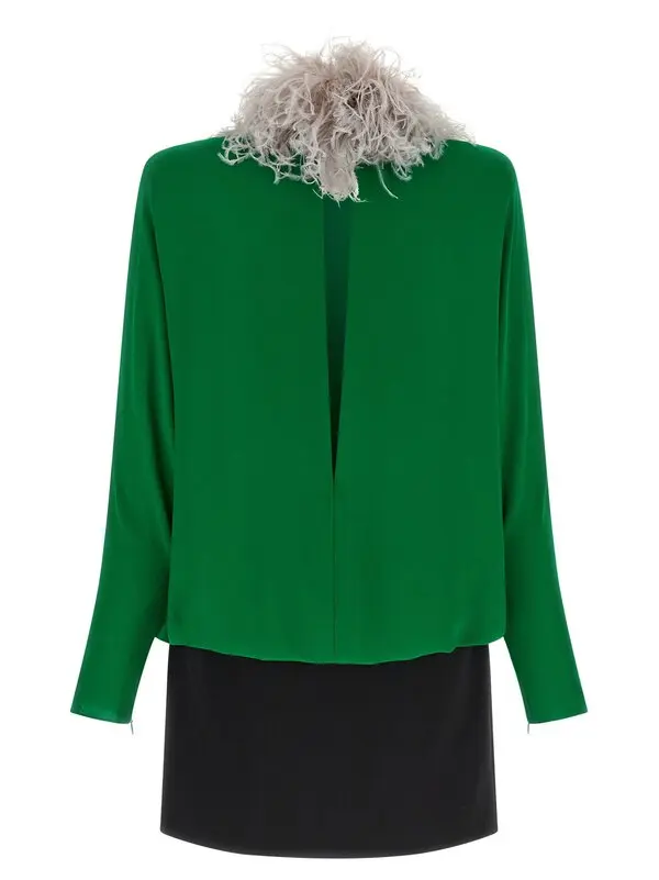 Valentino Garavani Georgette Dress - Green