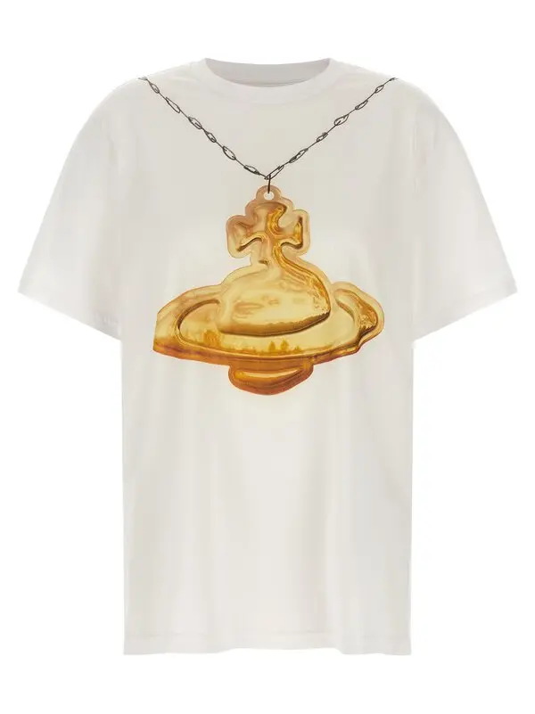 VIVIENNE WESTWOOD Gold Orb Classic' T-shirt - White