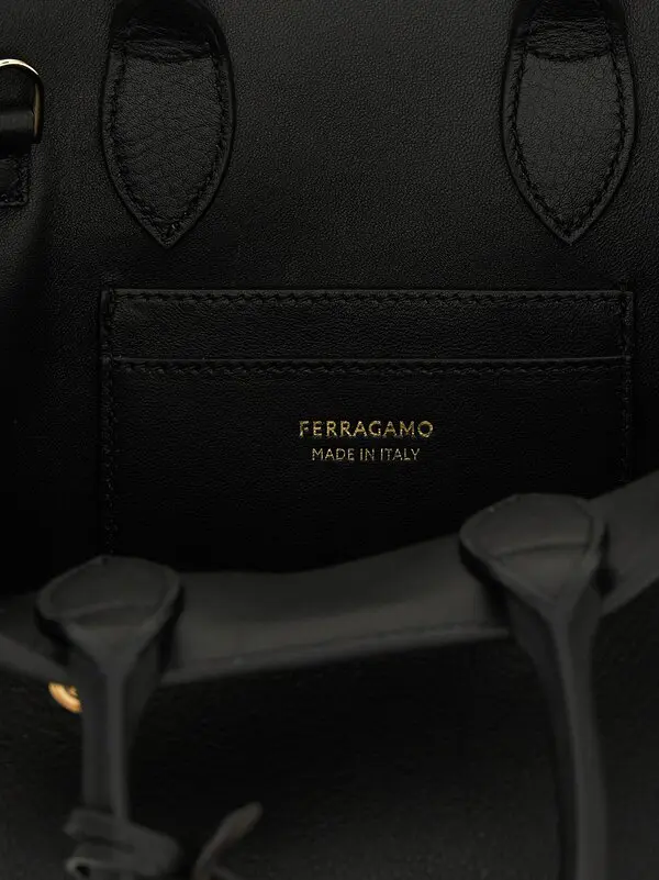FERRAGAMO Hug Mini' Handbag - Black