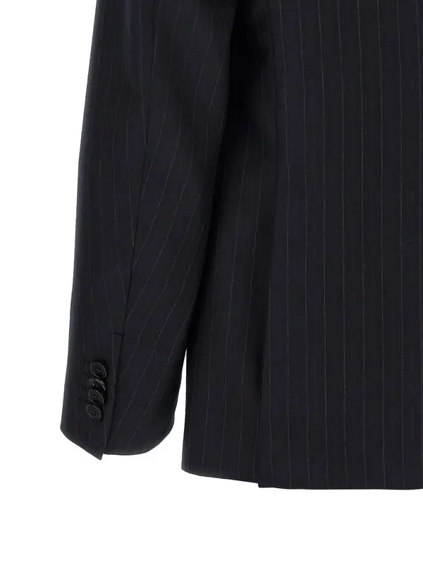 Zegna Pinstriped Flannel Dress