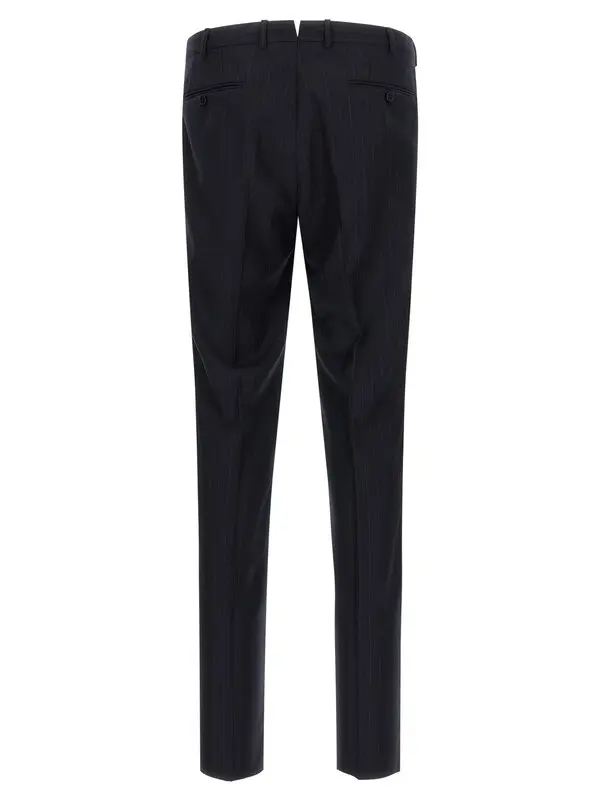 Zegna Pinstriped Flannel Dress