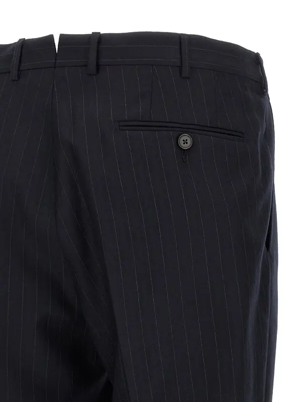 Zegna Pinstriped Flannel Dress