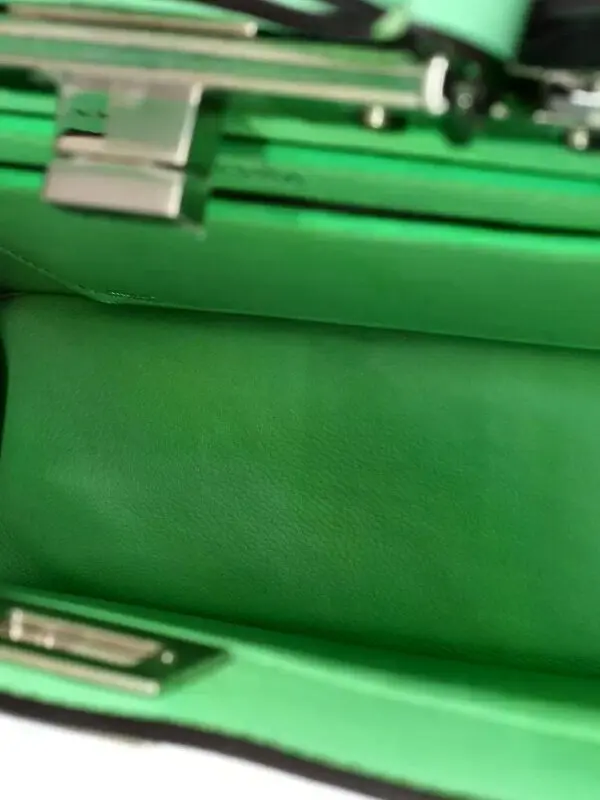 Fendi Peekaboo Iseeu Bag Leather Petite Crossbody Bag - Green