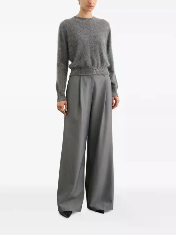 TOCCIN Talullah Brushed-knit Ribbed-trim Sweater