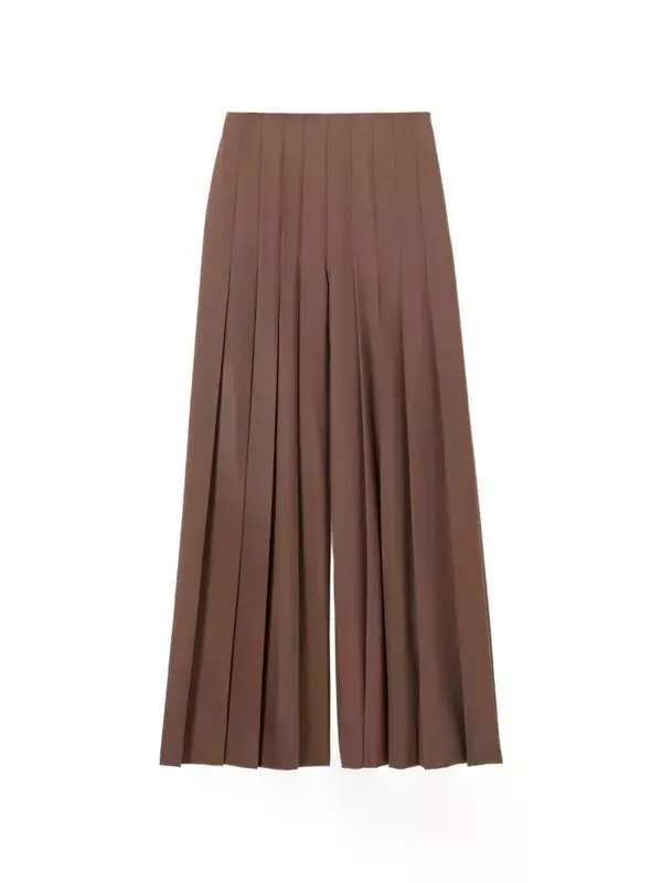 Claudie Pierlot Wide Straight-leg Trousers - Brown