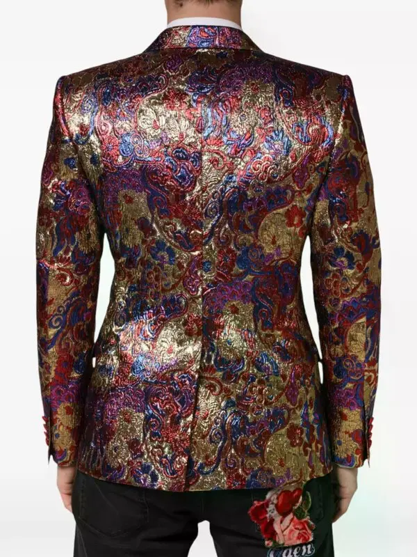 Dolce & Gabbana Jacquard Single-breasted Blazer