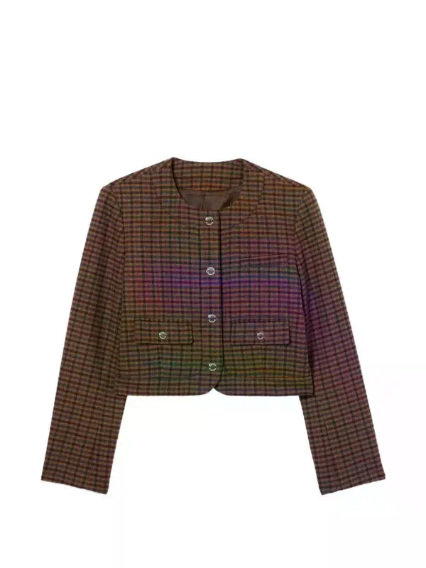 Claudie Pierlot Straight Checked Jacket