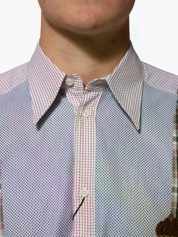 Dolce & Gabbana Patchwork Checkered Shirt