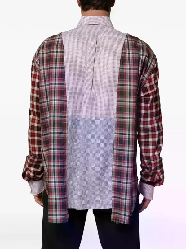 Dolce & Gabbana Patchwork Checkered Shirt