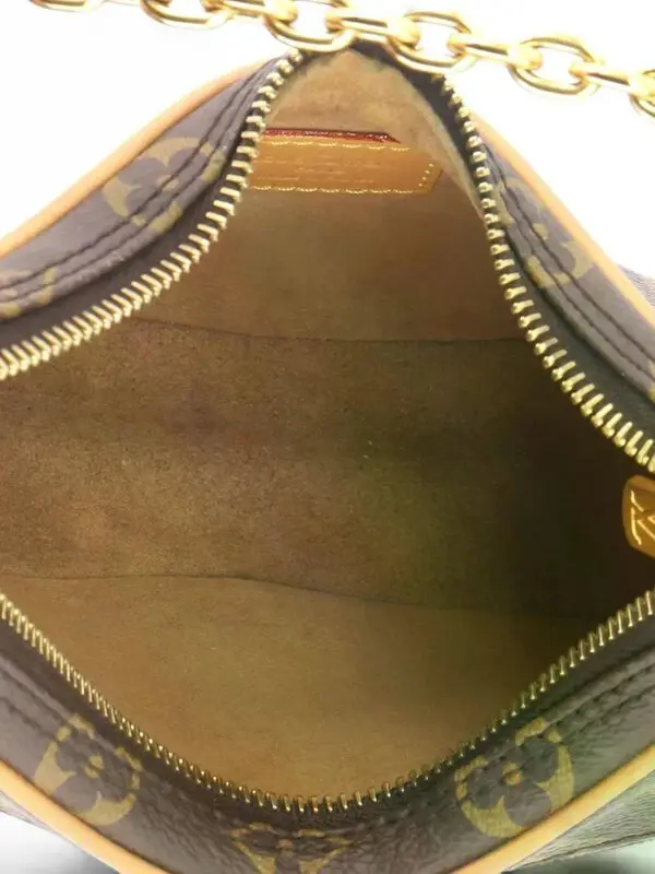 LOUIS VUITTON Loop Handbag Monogram Canvas Hobo Bag - Brown