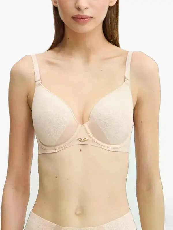 Chantelle Pure Lace-panelled Bra - Neutrals
