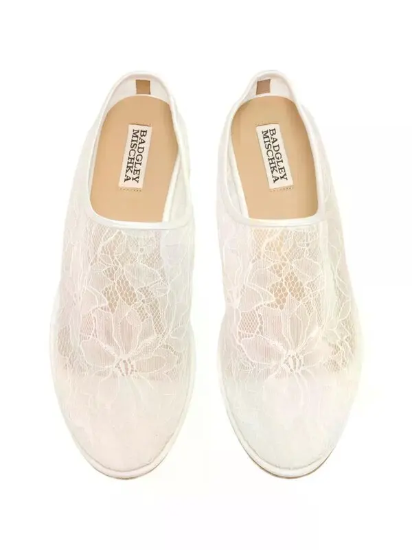 Badgley Mischka Lace Yumi Mules