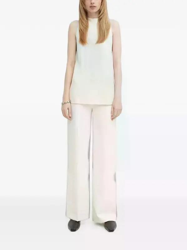 BRUUNS BAZAAR Side-slit High-neck Blouse