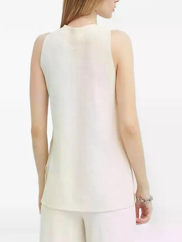 BRUUNS BAZAAR Side-slit High-neck Blouse