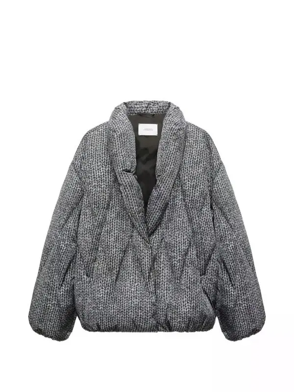 Dorothee Schumacher Knit-print Padded Jacket - Grey
