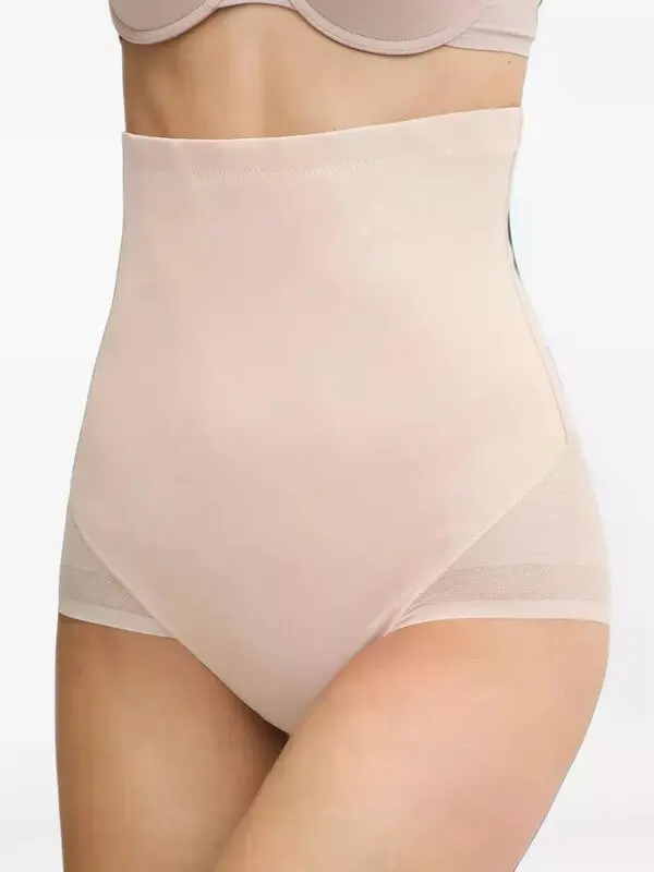 Chantelle Lab Glam Shaping High-waisted Seamless Briefs - Neutrals