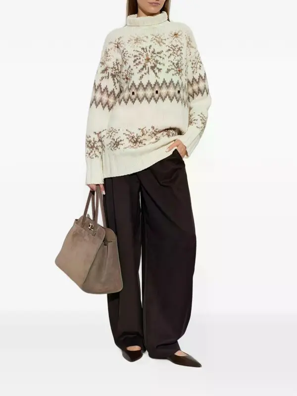 Fabiana Filippi Appliqué Turtleneck Sweater