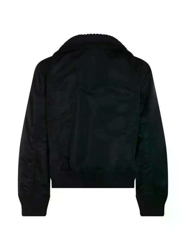 Sacai Ribbed-knit Collar Jacket