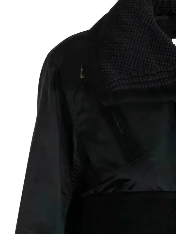 Sacai Ribbed-knit Collar Jacket