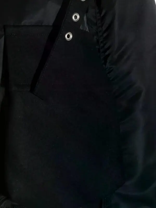 Sacai Ribbed-knit Collar Jacket