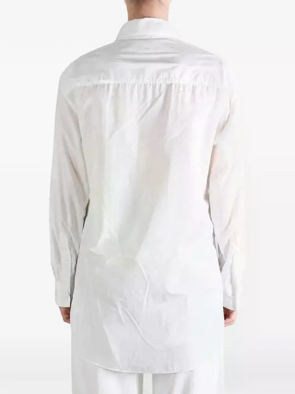 Y’s Tie-neck Chest-pocket Shirt