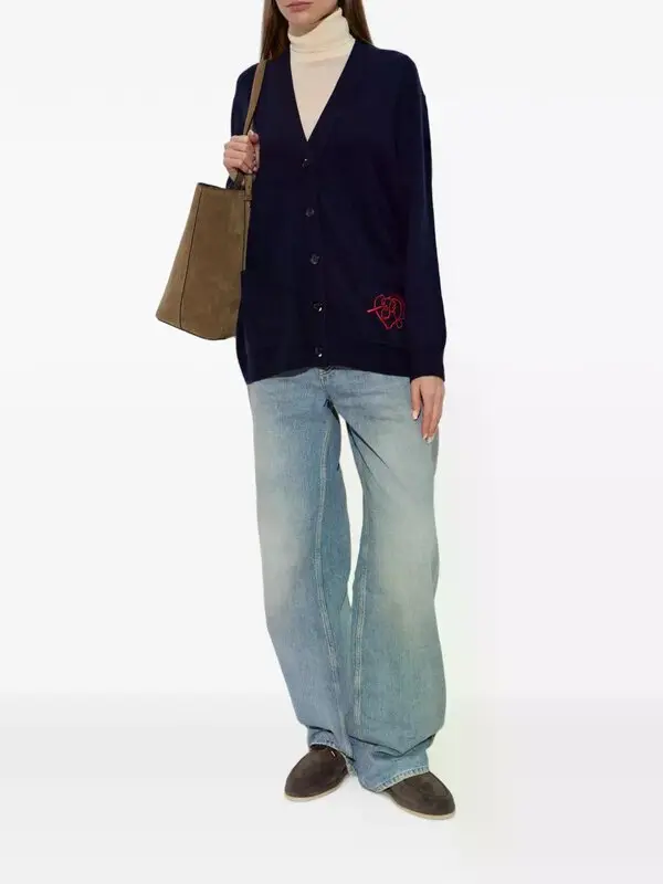 Emporio Armani Embroidered Patch-pocket Cardigan